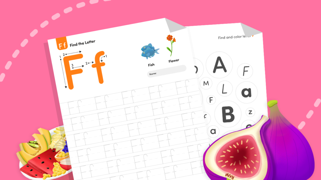 Find the Letter F Worksheet | Preschool Letter Recognition