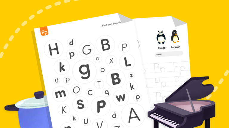 Find the Letter P Worksheet | Early Literacy & Preschool