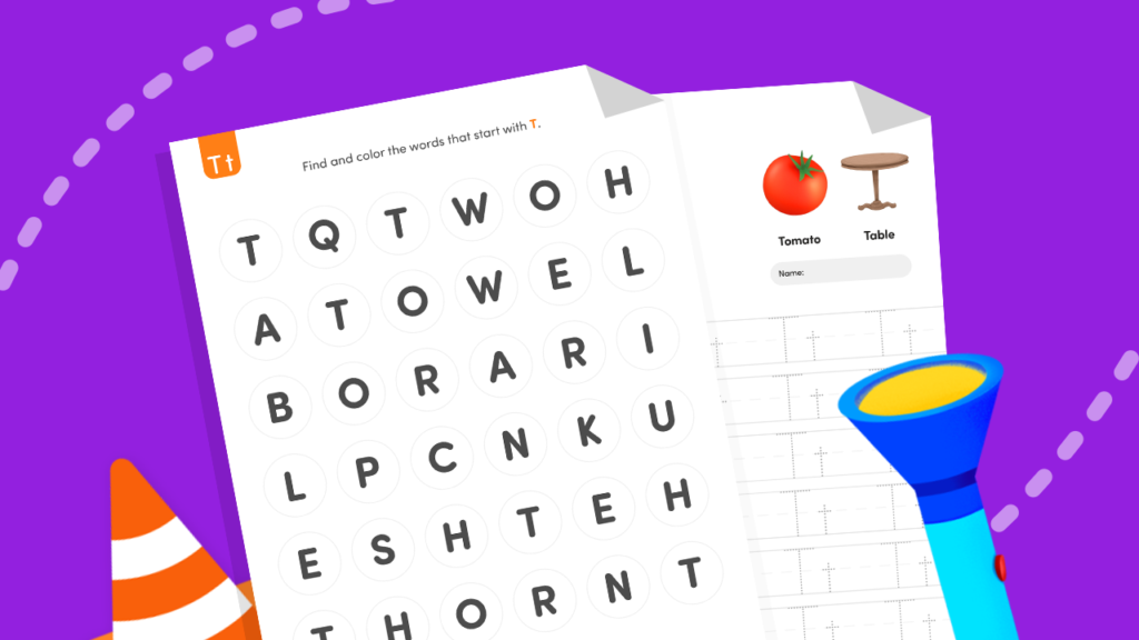Find the Letter T Worksheet | Alphabet Learning
