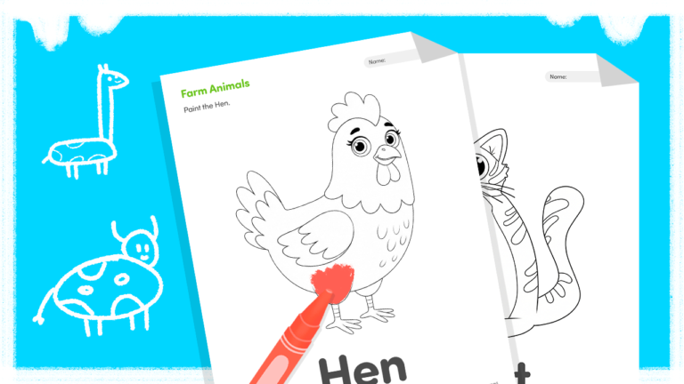 Farm Animals Coloring Pages | Free Coloring Printable for Kids