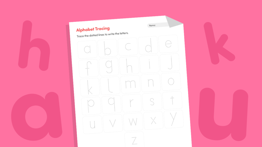 Lowercase Alphabet Tracing (a-z) | Free Printable for Kids