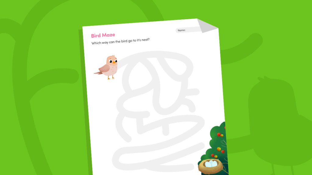 Easy Animal Home Maze Worksheet | Free Printable for Kids