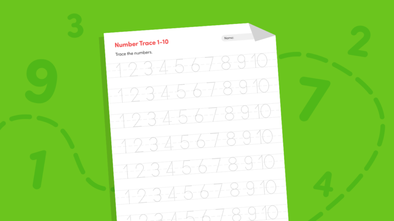 Number Tracing Worksheet 1-10 | Free Printable | WonjoKids