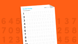 Trace the Numbers 1–10 | Free Printable Worksheet for Kids