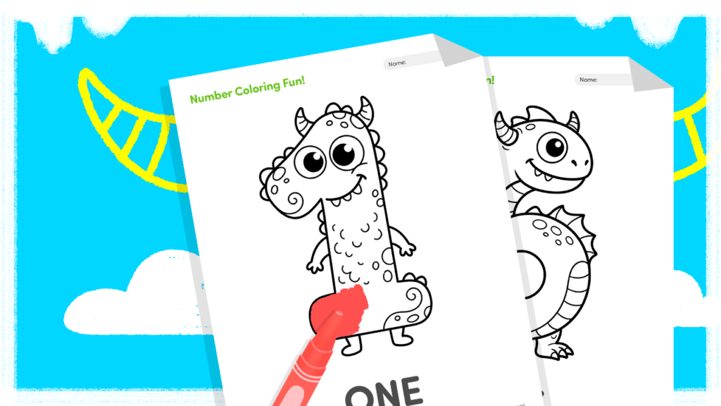 Numbers Coloring from (1-10) | Color Fun for Kindergarten