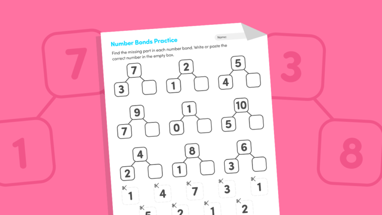 Trace the Numbers 1–10 | Free Printable Worksheet for Kids